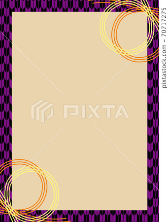 Traditional pattern Black base Purple Yazaki... - Stock Illustration ...