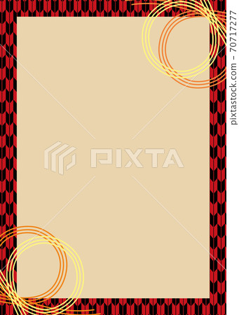 Traditional pattern Black base Red Yazaki... - Stock Illustration ...