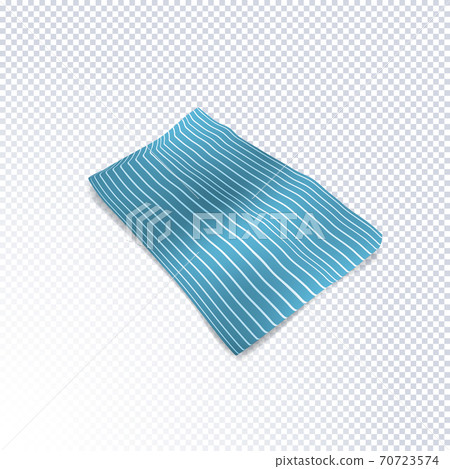 Beach blanket lying on transparent background.... - Stock Illustration ...