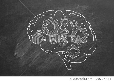 Brain with gears - Stock Illustration [70726845] - PIXTA
