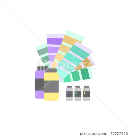 Printing and typography emblem with ink... - Stock Illustration ...
