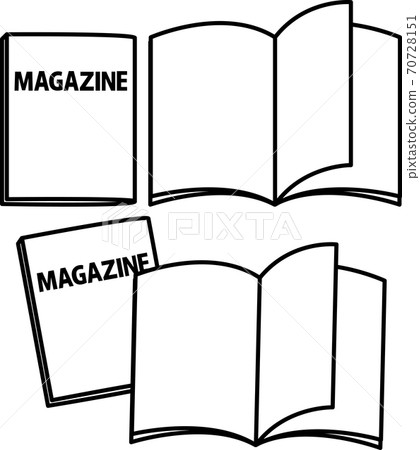 Simple magazine illustration - Stock Illustration [70728151] - PIXTA