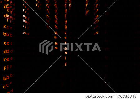 Matrix alphabet deep dimension hot tone... - Stock Illustration ...