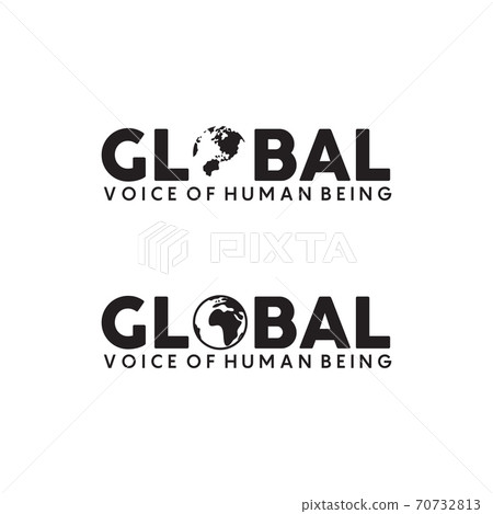 Global text logo design template - Stock Illustration [70732813] - PIXTA