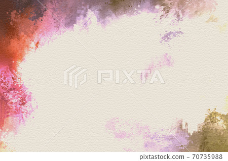 Painted background with colorful frame on canvas - Stock Illustration ...