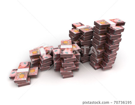 Stack of New Zealand Dollar - Stock Illustration [70736195] - PIXTA