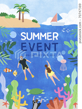 Summer festival and event poster design... - Stock Illustration ...