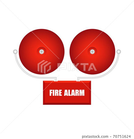 Set of fire alarms vector illustration isolated...-插圖素材 [70751624 ...