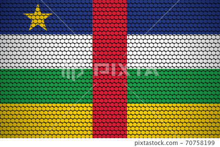 Abstract flag of Central African Republic made... - Stock Illustration ...
