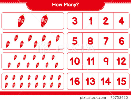 Counting game, how many Christmas Lights.... - Stock Illustration ...