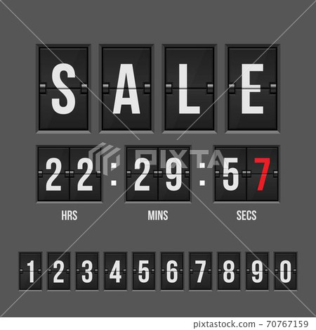 Sale countdown timer vector illustration isolated - Stock Illustration ...