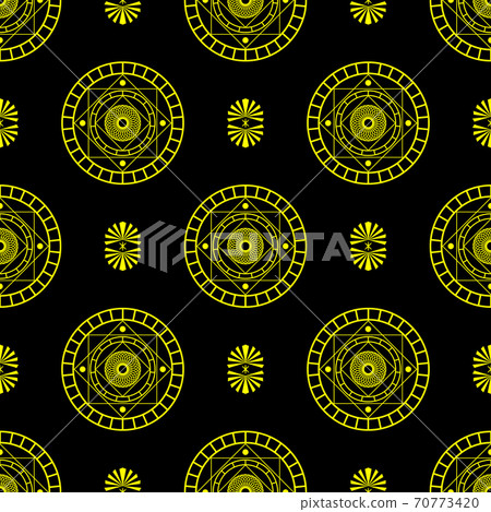 Magic circle pattern 02-插圖素材 [70773420] - PIXTA圖庫