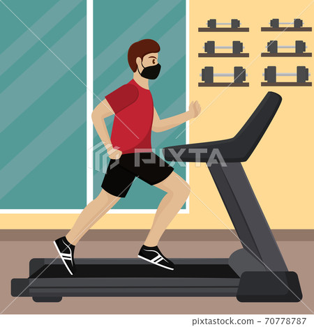 Man walk exercise - Stock Illustration [70778787] - PIXTA