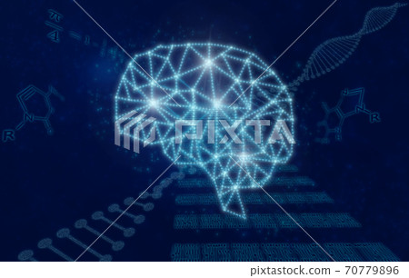 Brain illustration of science image - Stock Illustration [70779896] - PIXTA