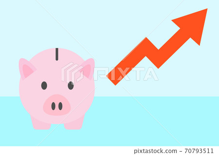 Image of rising savings Vector illustration - Stock Illustration ...