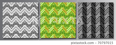 Vector set of Seamless Patterns - Stock Illustration [70797015] - PIXTA