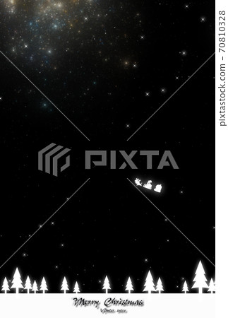 Christmas galaxy night Santa - Stock Illustration [70810328] - PIXTA
