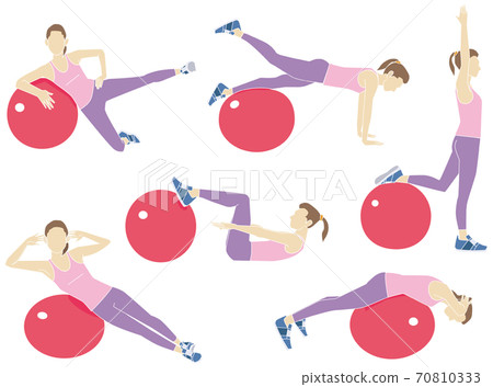 Balance ball_set_2 - Stock Illustration [70810333] - PIXTA