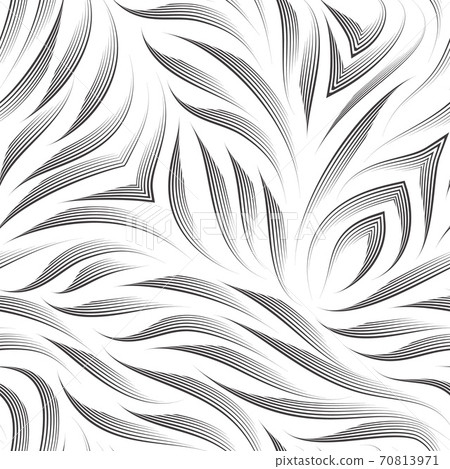 Seamless vector pattern of smooth lines drawn... - Stock Illustration ...