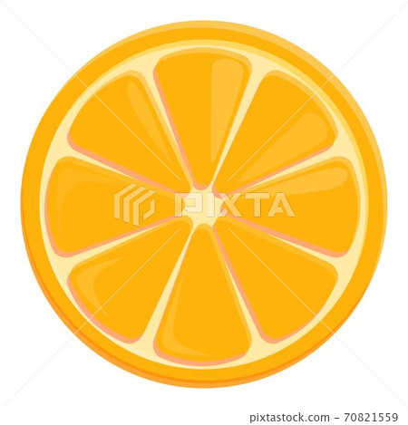Tea orange slice icon, cartoon style - Stock Illustration [70821559 ...