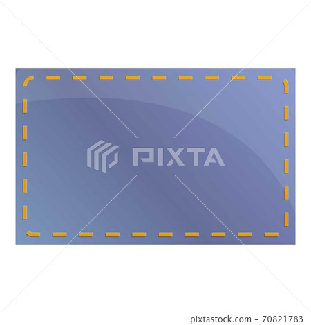 Fashion cloth label icon, cartoon style - Stock Illustration [70821783 ...