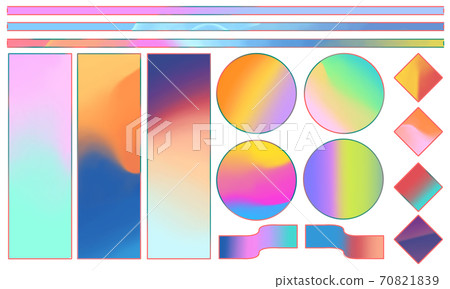Colorful gradient material - Stock Illustration [70821839] - PIXTA