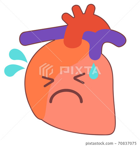 Stressed heart - Stock Illustration [70837075] - PIXTA