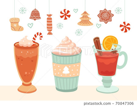 Christmas Drinks Clip Art