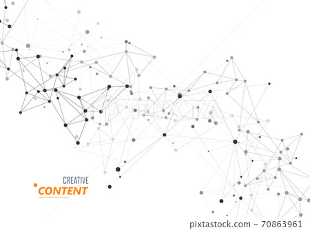 Abstract connection dots lines. Communication... - Stock Illustration ...