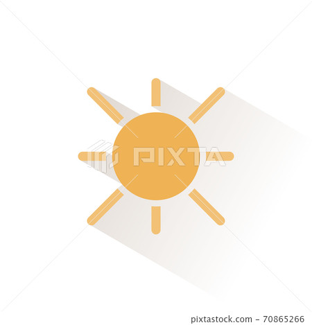 Sunny day. Isolated color icon. Weather vector... - Stock Illustration ...