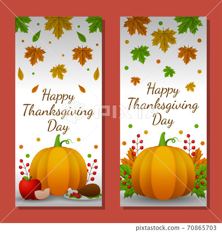 Thanksgiving day banner, poster, greeting card... - Stock Illustration ...