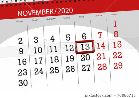 Calendar planner for the month november 2020,... - Stock Illustration ...