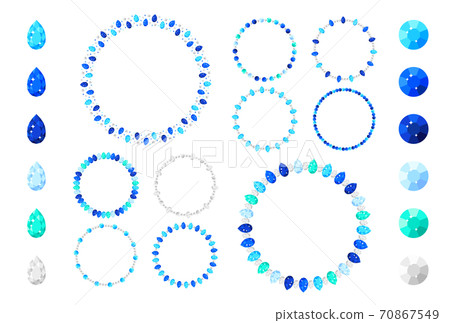 Jewel / Circle / Pear Shape - Stock Illustration [70867549] - PIXTA