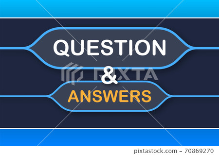 Question and Answer Bubble Chat on white... - Stock Illustration ...