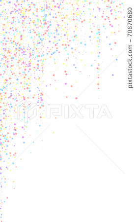 Festive immaculate confetti. Celebration stars. Co - Stock Illustration ...