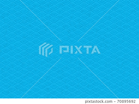 Light blue Japanese pattern Ryoseikai wave... - Stock Illustration ...