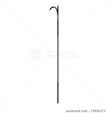 Pike pole icon in flat style isolated on white... - Stock Illustration ...