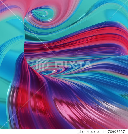 Computer generated colorful wavy surface 3d render - Stock Illustration ...