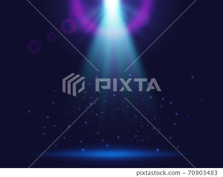 Magic shining background with lights. Blue... - Stock Illustration ...