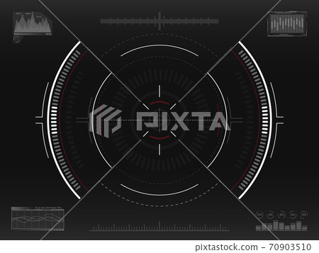 Aim system. Futuristic aiming concept. Modern...-插圖素材 [70903510] - PIXTA圖庫