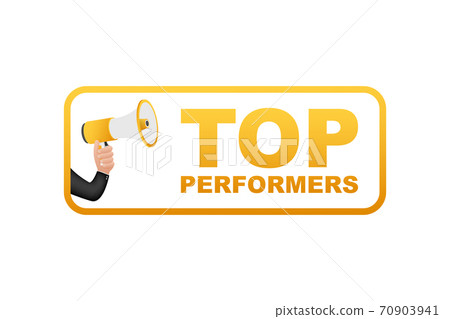 Top Performers. Badge, icon, stamp, logo.... - Stock Illustration ...