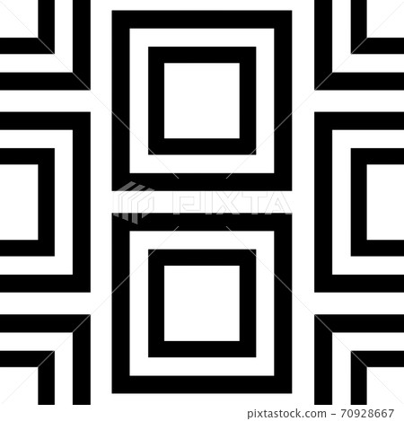 Rectangle seamless pattern Monotone 3 - Stock Illustration [70928667 ...
