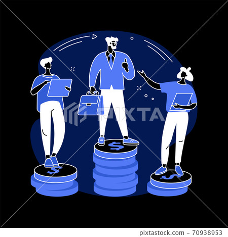 Income inequality abstract concept vector... - Stock Illustration ...