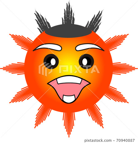solar, sun, cartoon character - Stock Illustration [70940887] - PIXTA