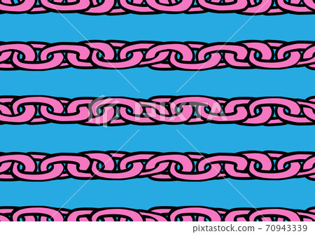 Seamless texture with pink hand drawn... - Stock Illustration [70943339 ...