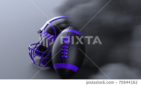 American football 3D illustration - Stock Illustration [70944162] - PIXTA