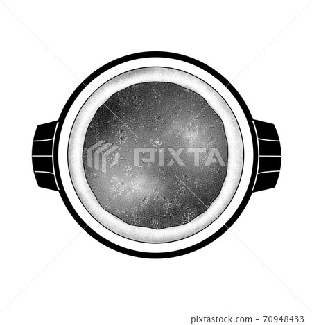 Kimchi hot pot / chige hot pot soup (with... - Stock Illustration ...
