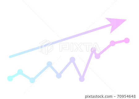 Graph rising image - Stock Illustration [70954648] - PIXTA