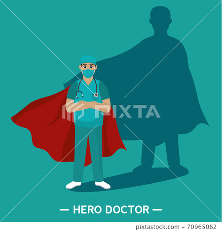Surgeon Medical doctor heroe cape - Stock Illustration [70965062] - PIXTA