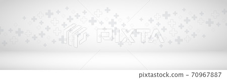 Medical volumetric gray background panorama... - Stock Illustration ...
